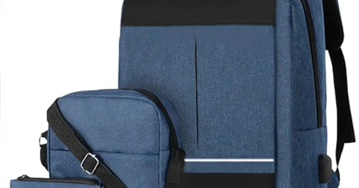 Multilayer Laptop Backpack Set Of 3 Pcs 6012