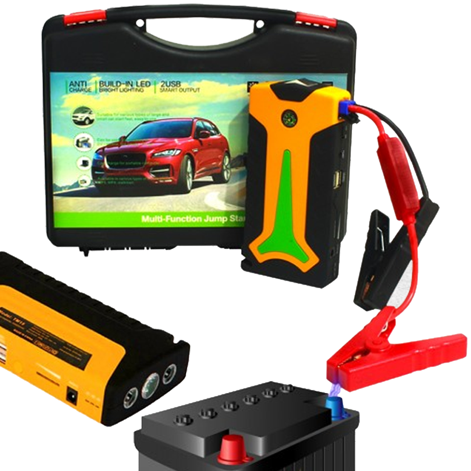 12V Automobile Emergency Mobile Power Supply Jump Starter With LED ...