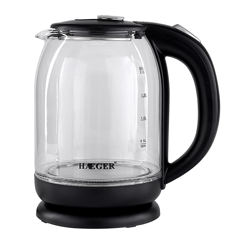 HAEGER 2L Electric Glass Kettle 2000W