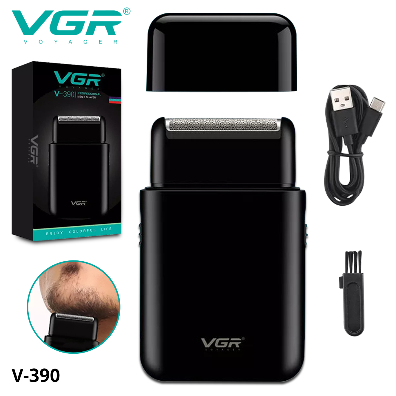 VGR V-390 Portable Rechargeable Mini Hair Shaver