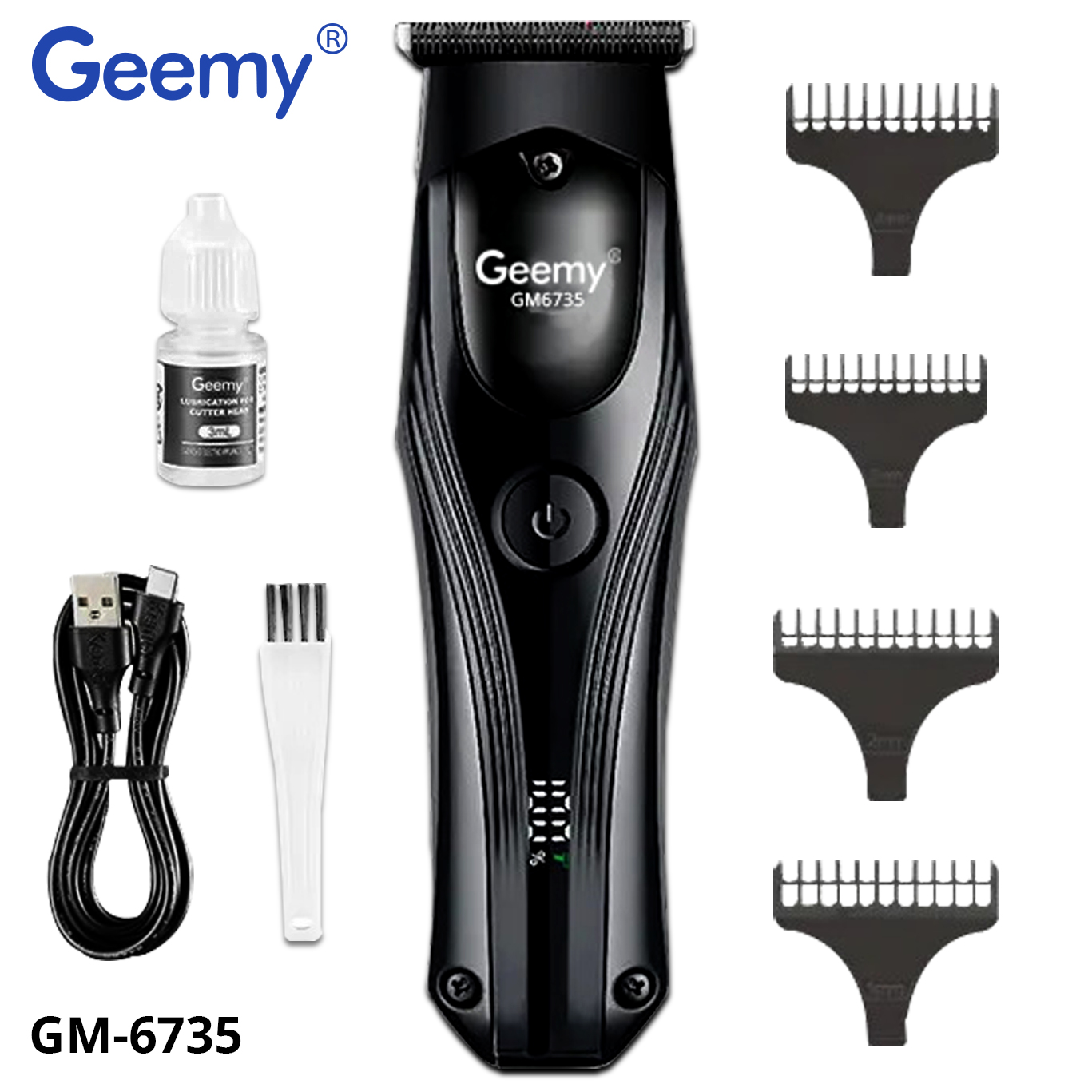 Geemy GM-6735 Rechargeable Intelligent Hair Trimmer