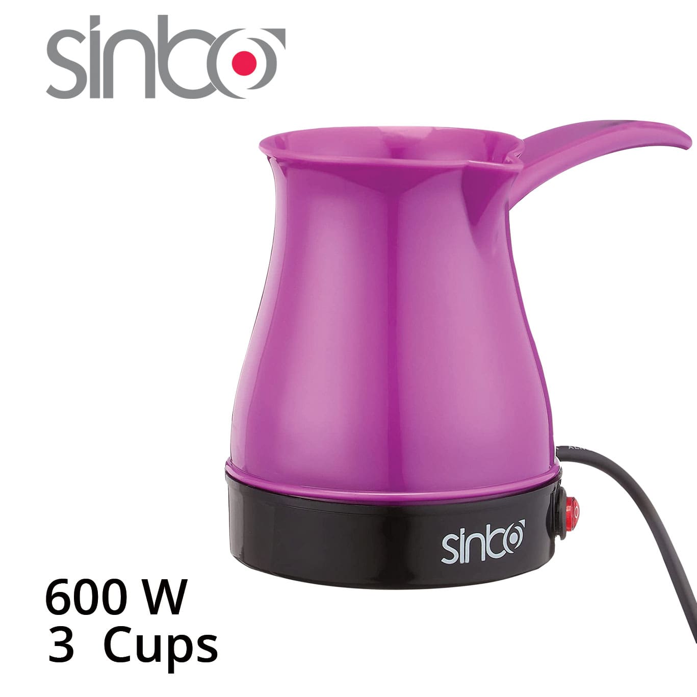ELECTRICAL COFFEE POT 3CUPS, SINBO 600W